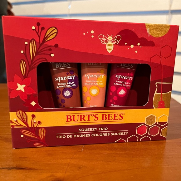Burt's Bees | Makeup | Nib Burts Bees Trio Of Squeezy Tinted Lip Balm ...